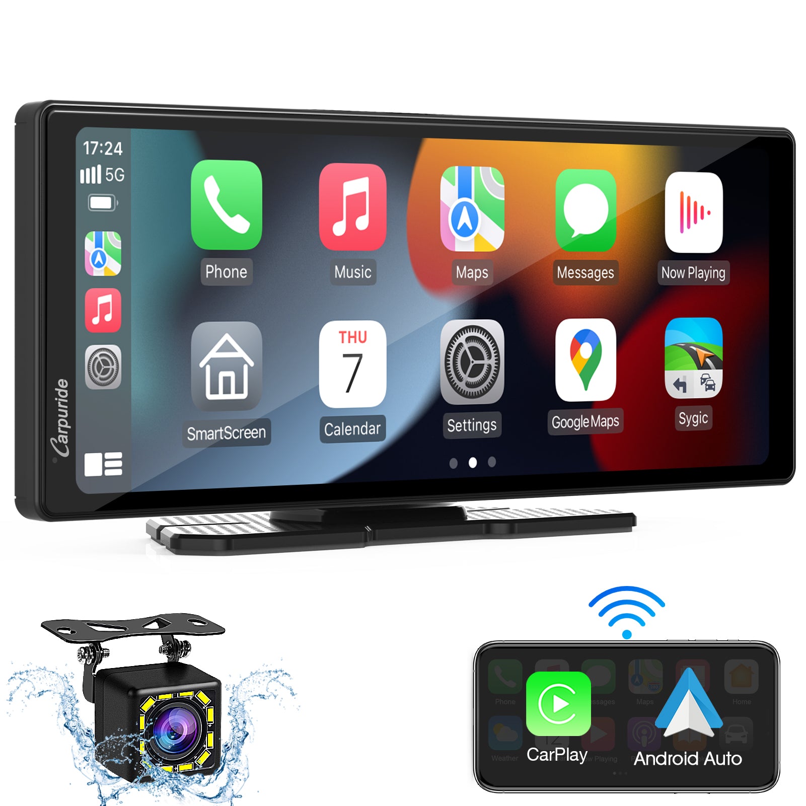 Screen for Car Stereo with BLuetooth & Backup Camera