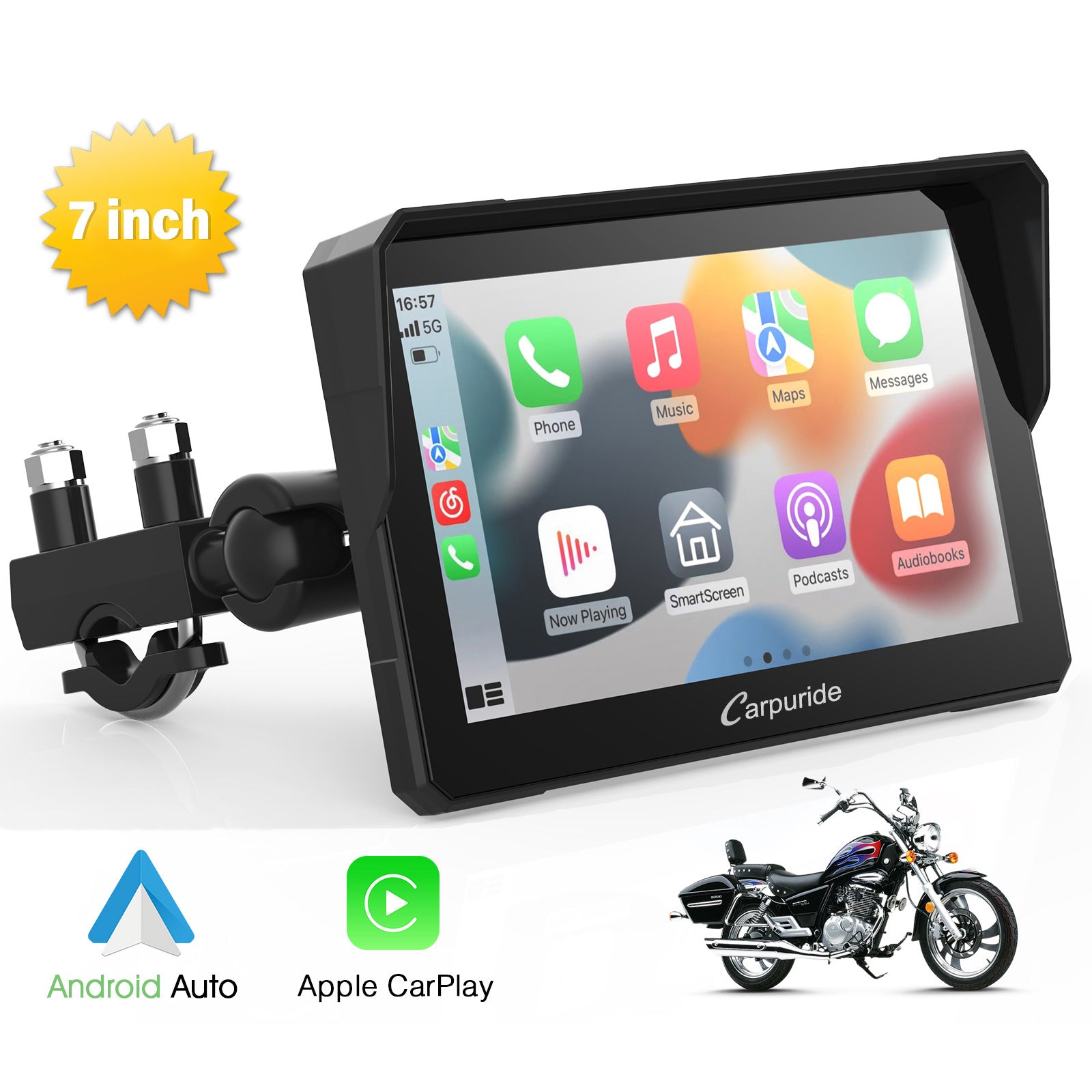 Apple CarPlay & Android Auto for Motorcycle & Motorcycle Stereo