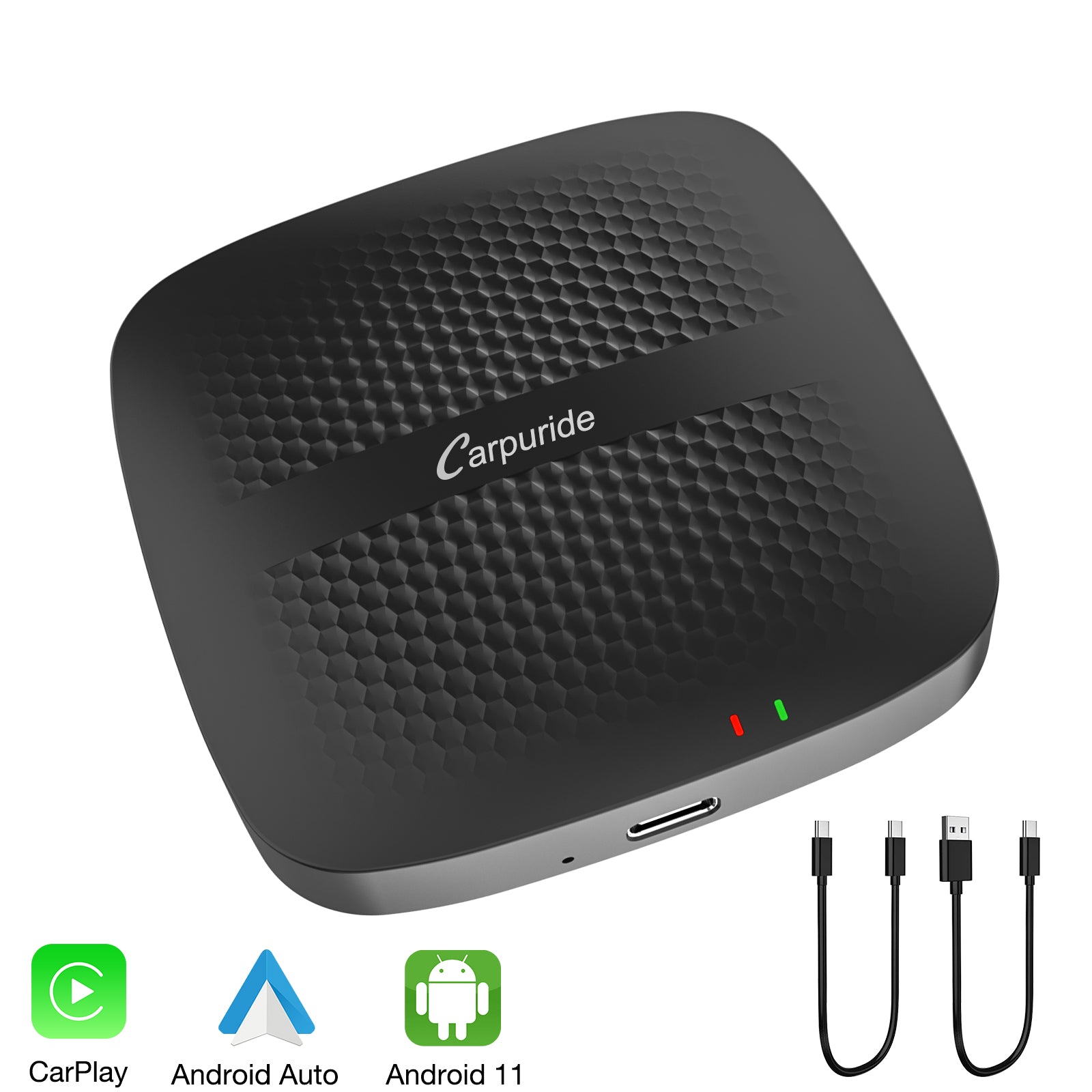 CARPURIDE H01 3 in 1 Android 11.0 Internet AI Box - Wireless Apple Car