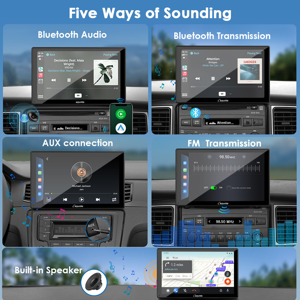 Android Auto Car Stereo & Car Stereo with Reverse Camera | Carpuride ...