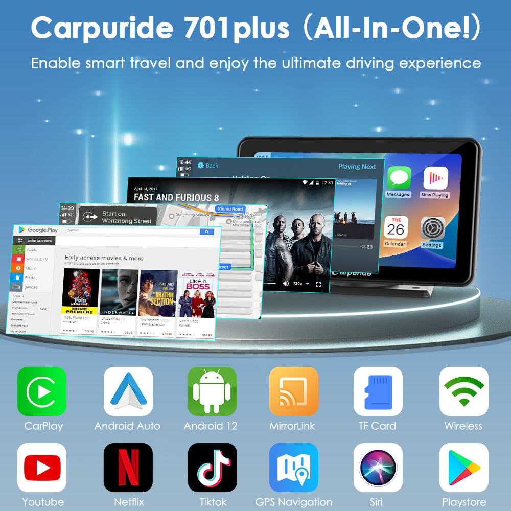 Android on Car Stereo & GPS for Car Navigation | Carpuride 701 Plus