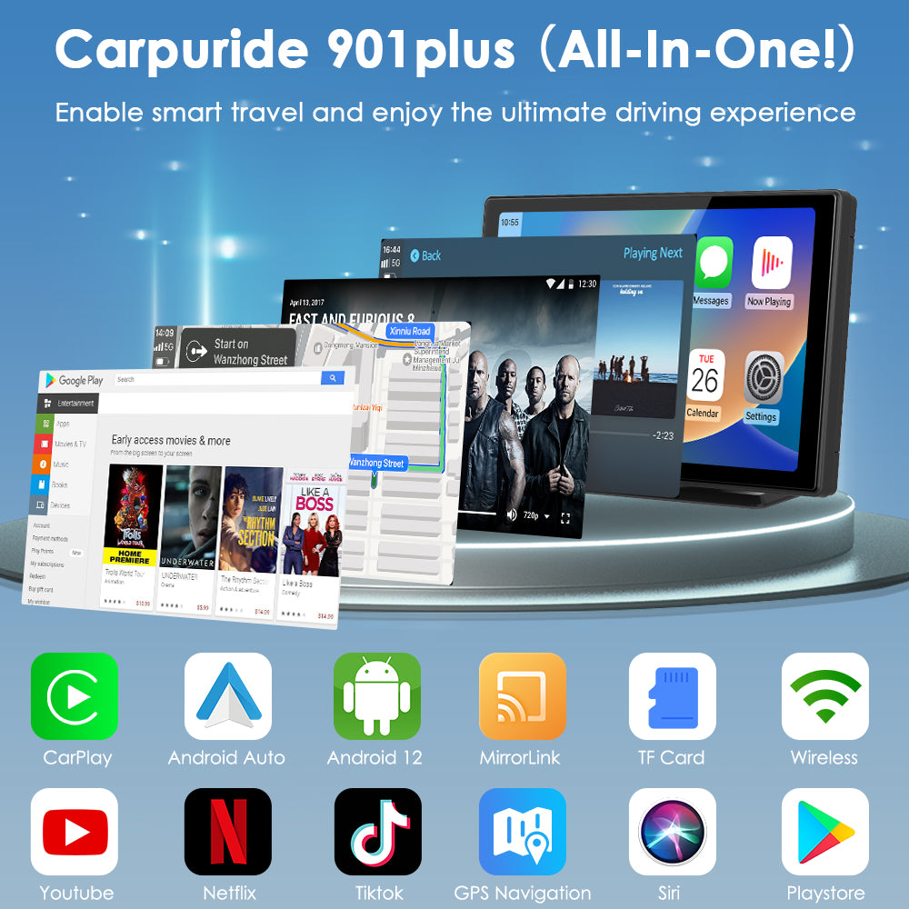 Android Auto Car Stereo & Car Stereo with Reverse Camera | Carpuride ...