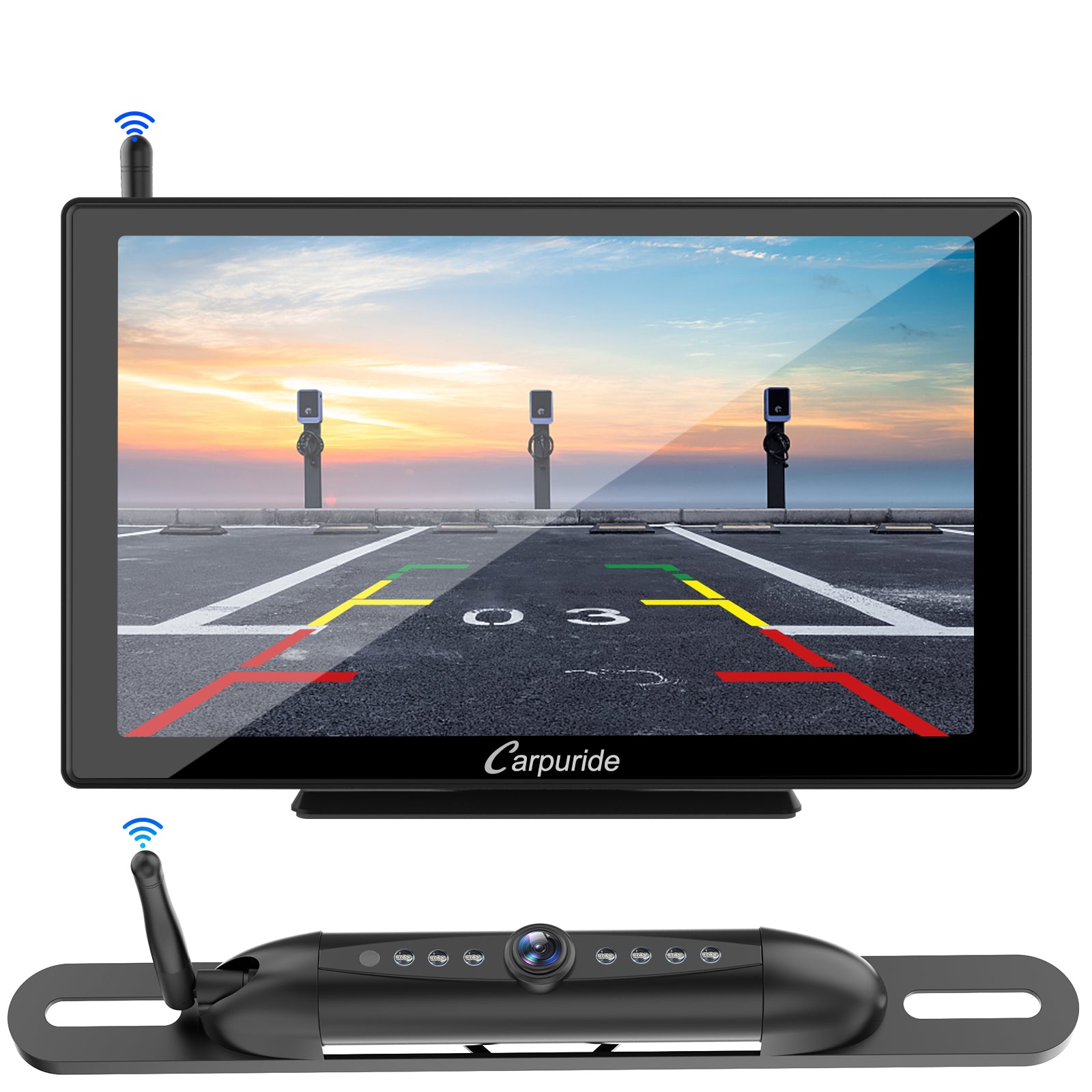 Car Touch Screen Dashboard & Navigation System with Rear View Camera