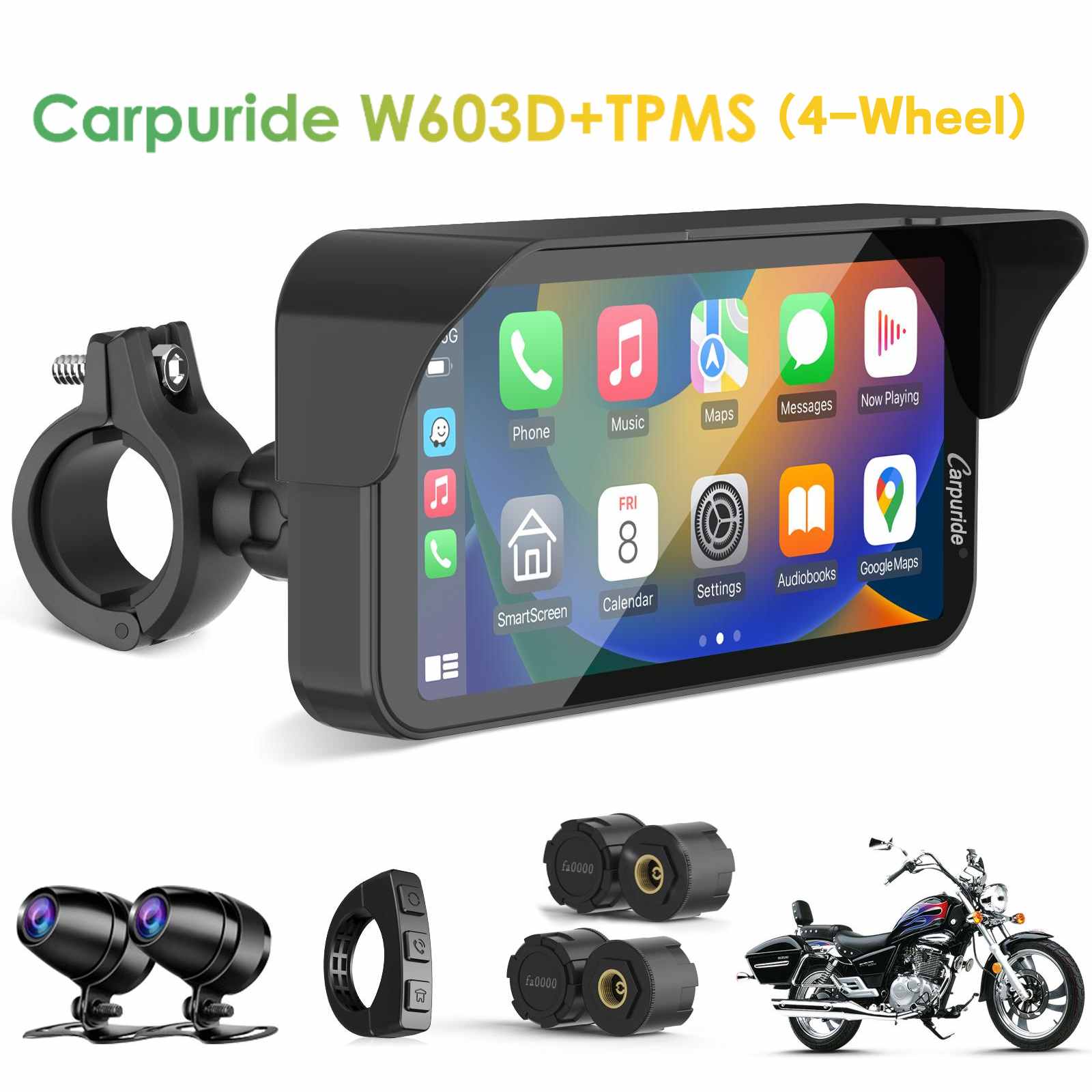 Portable Motorcycle Radio | Motorcycle Bluetooth Stereo System with ...