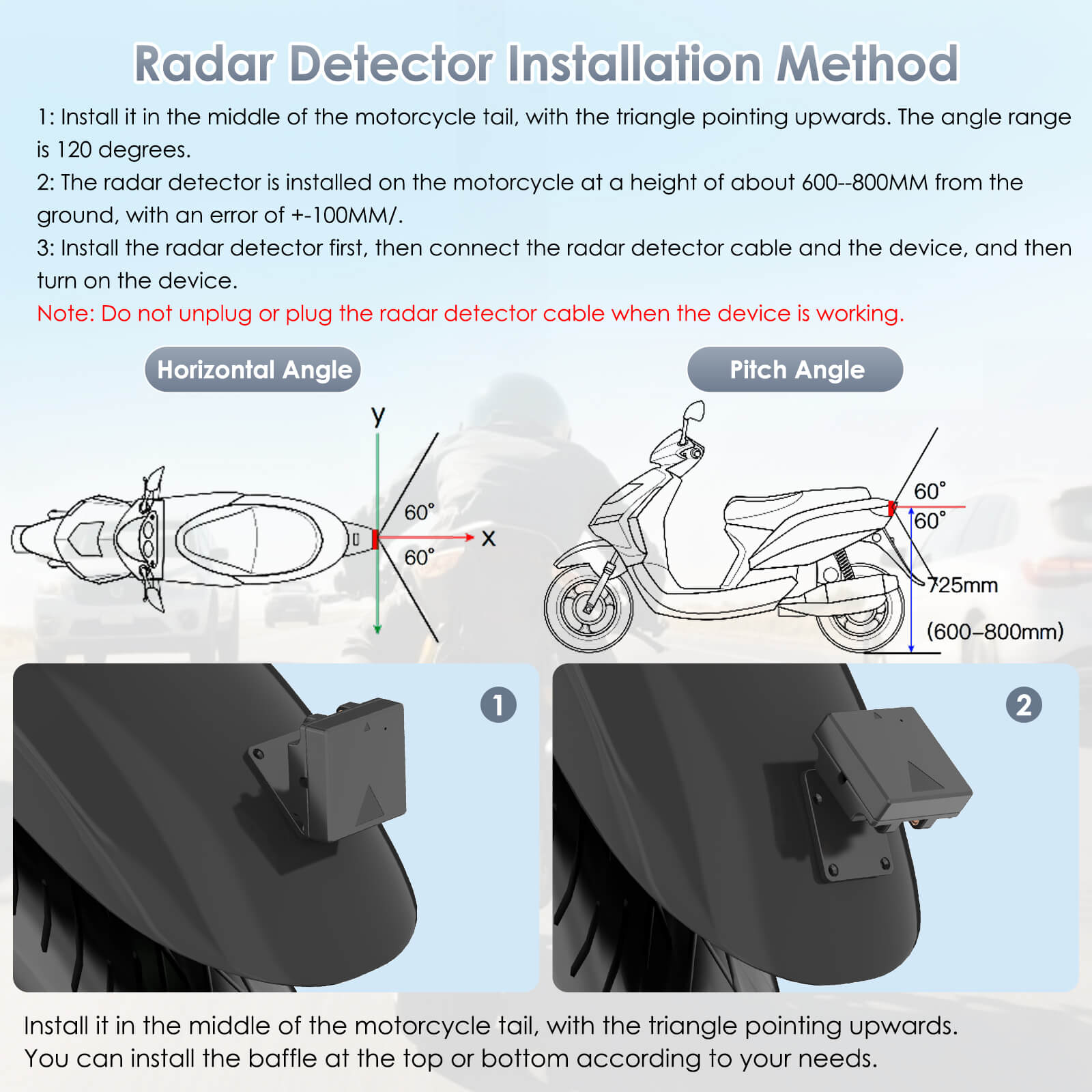 Motorcycle CarPlay System with Radar BSD, TPMS & SOS | 702RS Pro ...