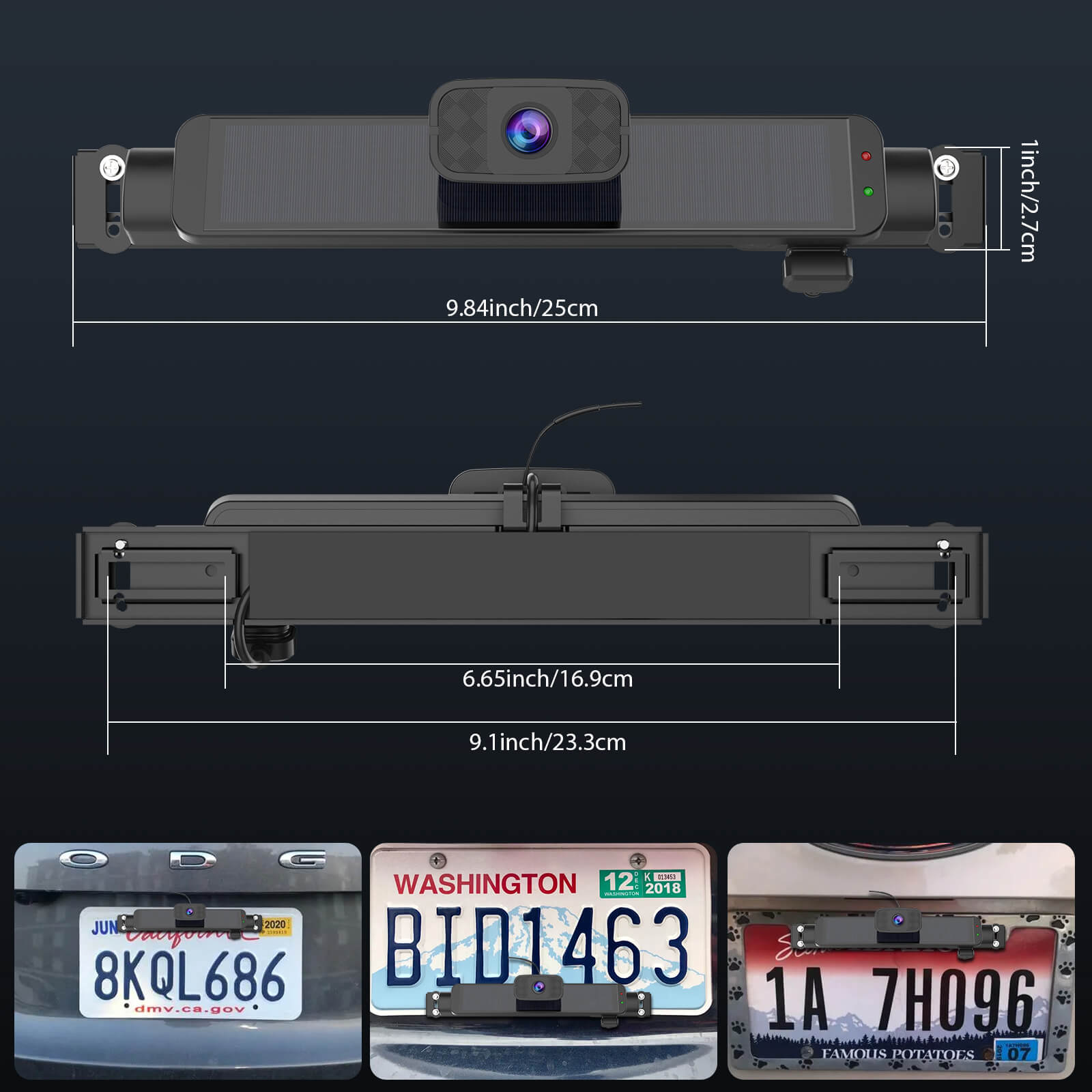 Carpuride WF02 Solar Wireless Backup Camera – No Wiring Required