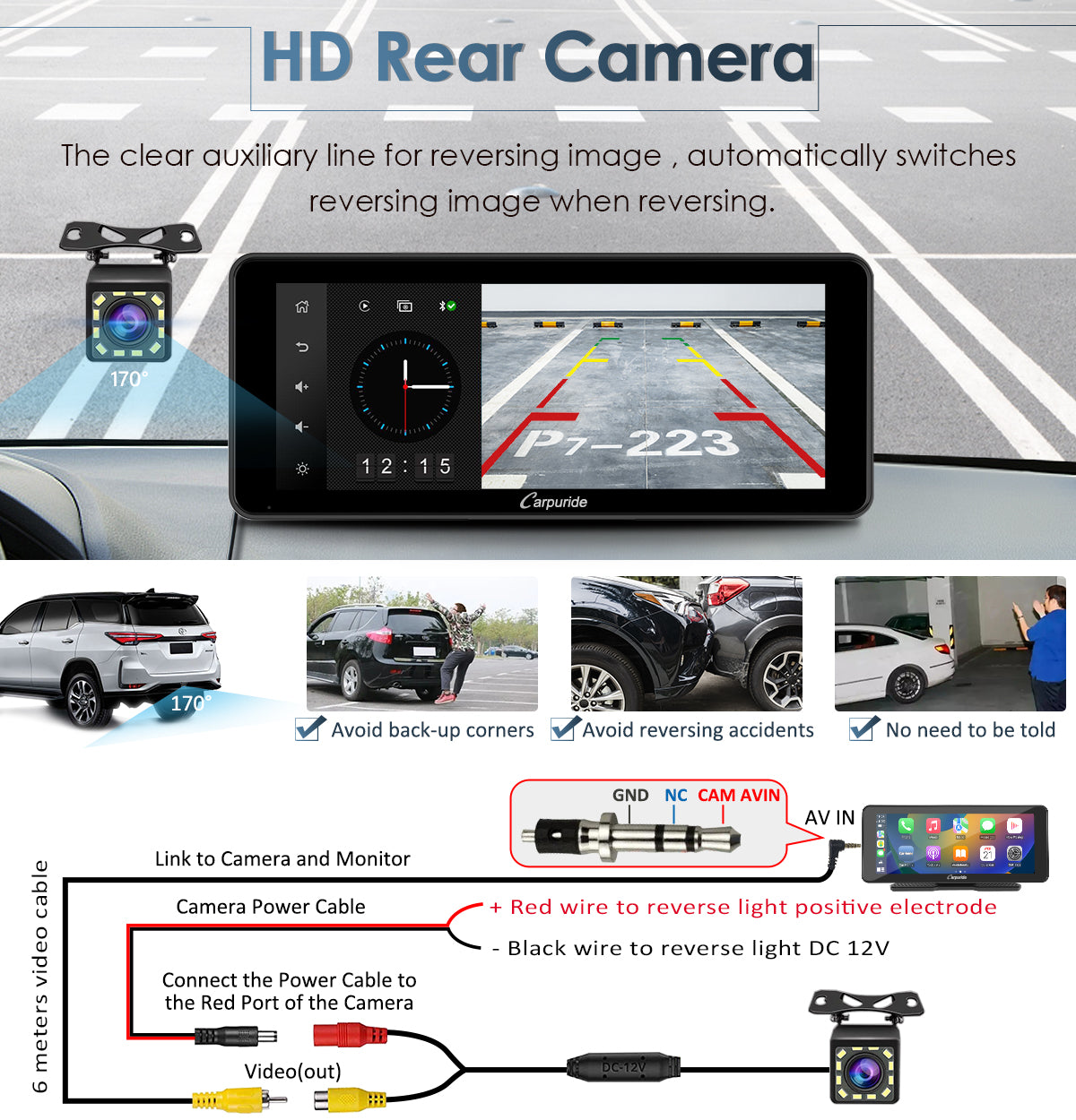 Screen Dashboard Car & Car Stereo Touch Screen with Backup Camera