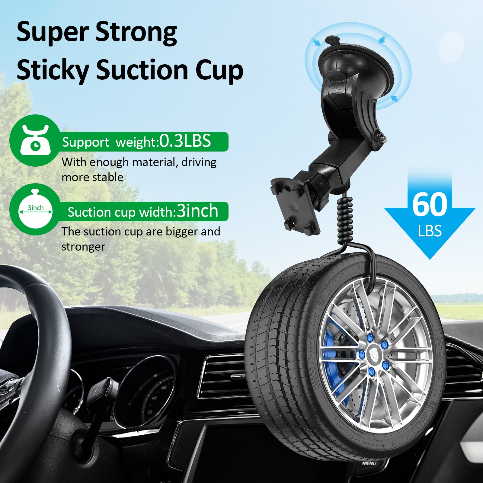 Carpuride Suction Cup Bracket