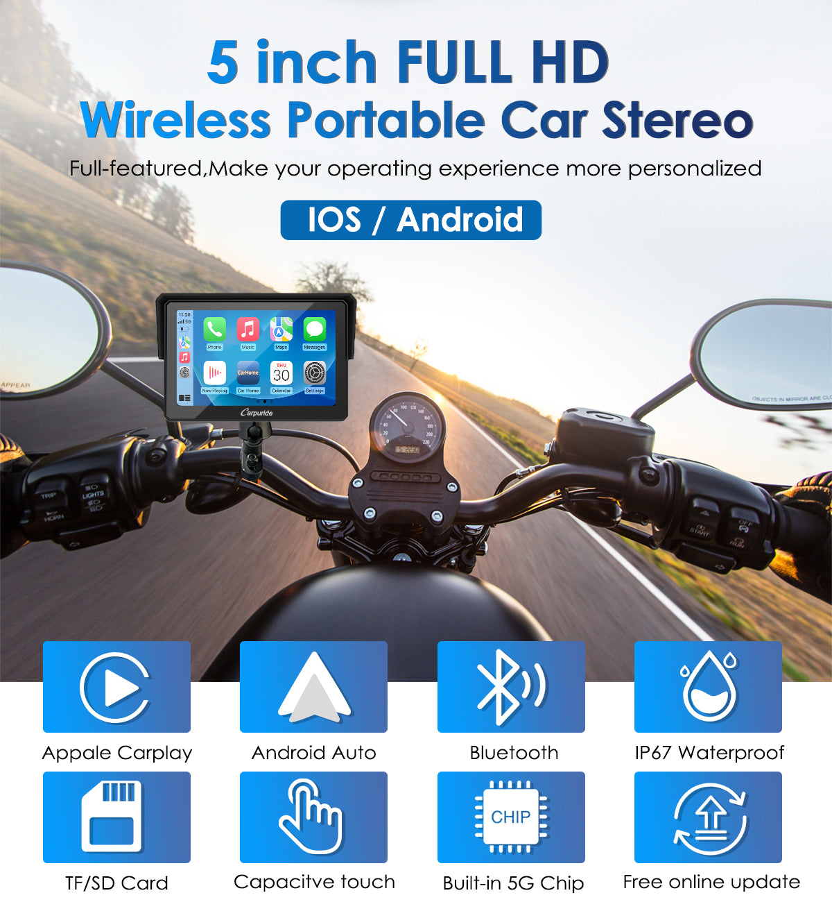 Bluetooth Transmitter for Motorcycle | Motorcycle Bluetooth Stereo ...